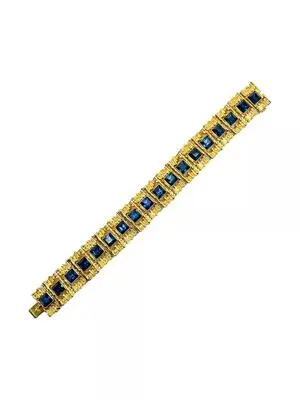 JENNIFER GIBSON JEWELLERY 1960s Sapphire Bracelet - Gold