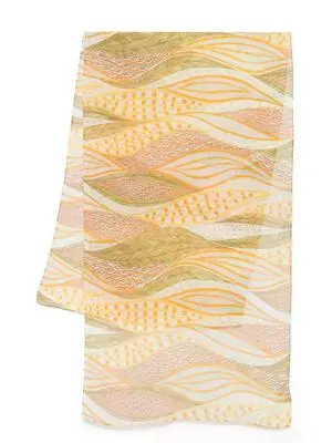 FERRAGAMO 1990s Silk Scarf - Yellow