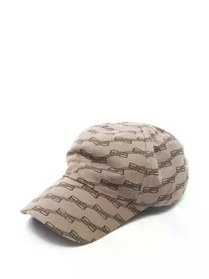 Balenciaga 2020s Monogram Cap - Brown