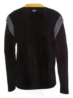 Fendi Paneled Knitted Sweater
