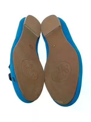 Tory Burch Bow-detail Suede Loafers