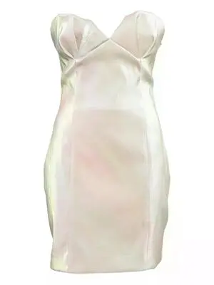 AREA Satin-finish Mini Dress