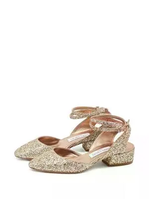 JIMMY CHOO 35mm Vicky Glitter Pumps