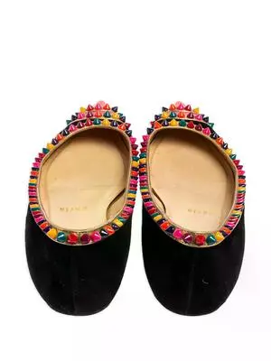 CHRISTIAN LOUBOUTIN Spike-studded Flat Pumps