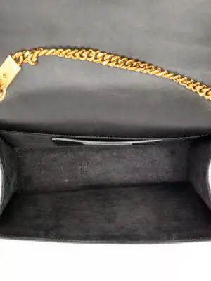 Saint Laurent 2014 Medium Monogram Kate Tassel Crossbody Bag - Black