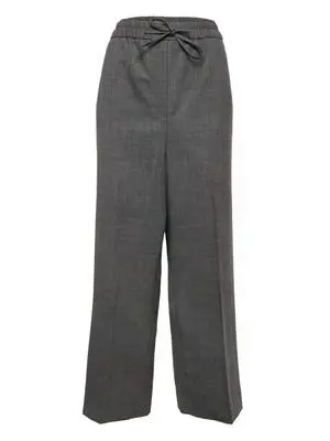 Sandro Drawstring-waist Wide Leg Trousers