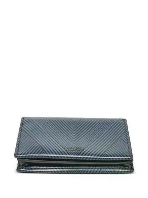 Tumi Chevron Leather Cardholder - Blue