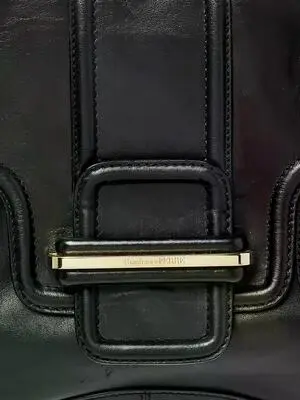 Gianfranco Ferre Leather Satchel With Top Handles