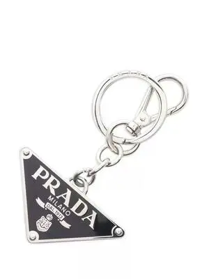 Prada Silver Tone Tech Accessories For Women
