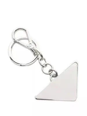 Prada Triangle Logo Keychain