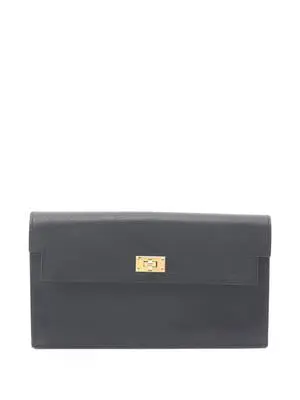 Hermès Kelly Pocket Long Wallet - Black