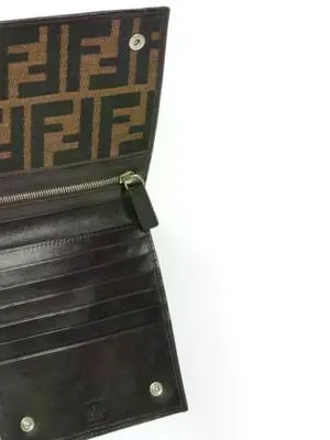 Fendi 1990-2000s Zucca Wallet Purse