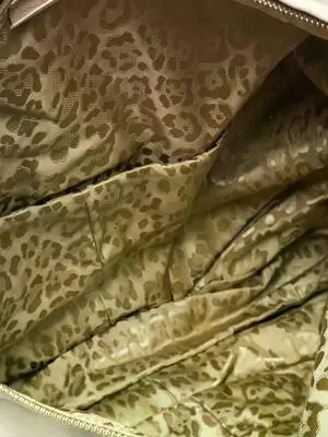Roberto Cavalli Ruched Leather Shoulder Bag