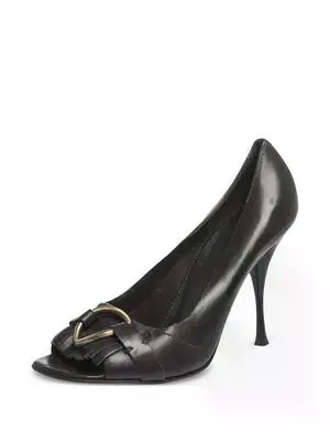 Saint Laurent 105mm Leather Heeled Pumps