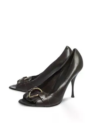 Saint Laurent 105mm Leather Heeled Pumps