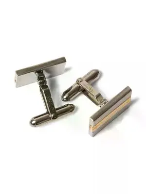 Dior 1980s Logo-engraved Cufflinks