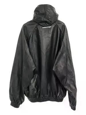 Balenciaga 2000s 3b Icon Leather Track Jacket