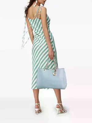 Michael Kors Cynthia Leather Tote Bag - Blue