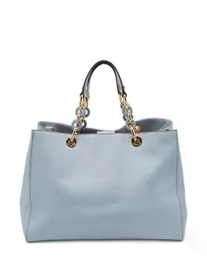 Michael Kors Cynthia Leather Tote Bag - Blue