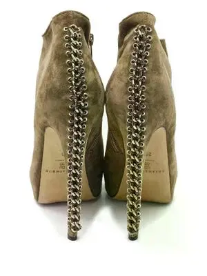 Brian Atwood 150mm Suede Chain Boots