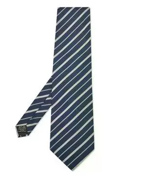 Gianfranco Ferre Striped Neck Tie - Blue
