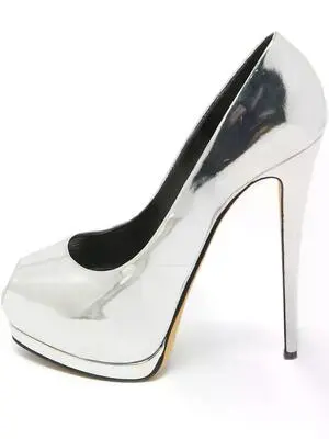 GIUSEPPE ZANOTTI 165mm Sharon Peep-toe Pumps - Grey