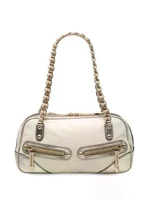 Gucci Small Leather Web Capri Shoulder Bag