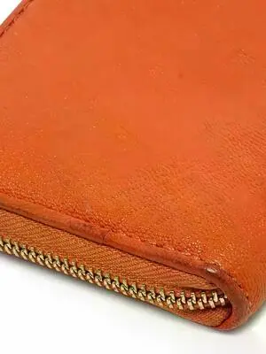 Michael Kors Leather Zip Wallet - Orange