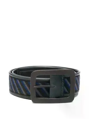ROMEO GIGLI 1990s Striped Belt - Blue