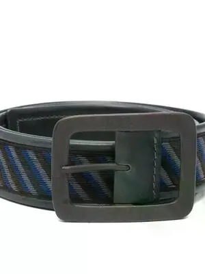 ROMEO GIGLI 1990s Striped Belt - Blue