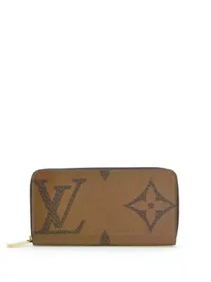 LOUIS VUITTON 2021-2025 Monogram Giant Reverse Zippy Wallet Long Wallets - Brown