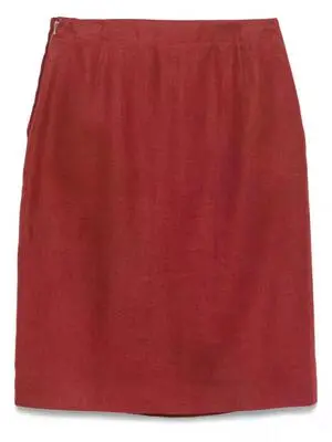 Hermès 2010s Twill-weave Mini Skirt