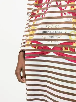 Hermès Brides De Gala Striped Dress