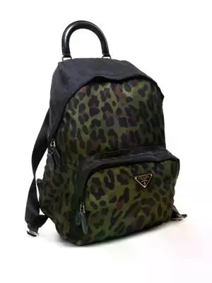 Prada 2000-2015 Leopard-print Backpack