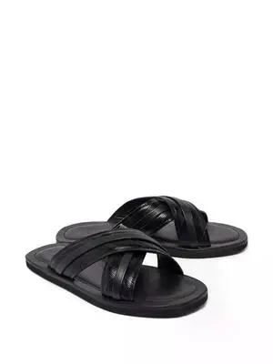 MALONE SOULIERS Gabriel Cross-strap Leather Sandals