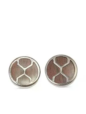 Thierry Mugler Round Clip-on Earrings - Brown