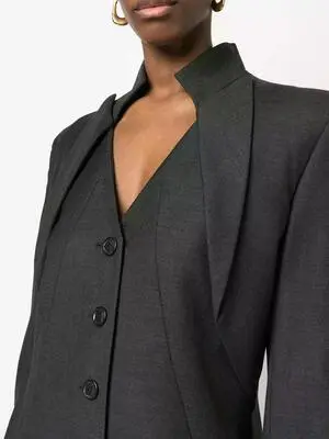 Givenchy 1990s Layered Single-breasted Coat