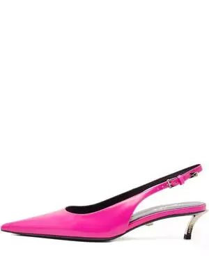 Versace 45mm Pointed-toe Slingback Pumps