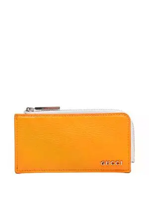 Gucci 2015-2025 Zip Card Holder - Orange