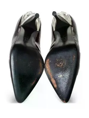 Casadei Pointed-toe Crystal-heel Pumps
