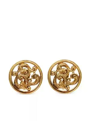 Saint Laurent Stud Clip-on Earrings - Gold