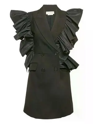 Alexander McQueen Ruffled-detail Mini Dress