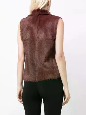 Hermès Sleeveless Fur Jacket