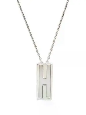 Hermès 1990-2000s Logo H Necklace