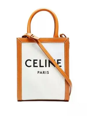 Celine 2010s Mini Vertical Cabas Handbag - White
