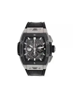 HUBLOT Big Bang 44mm Titanium Skeleton Chronograph Watch - Silver