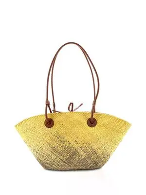 Loewe Anagram Basket Raffia Small Tote Bag
