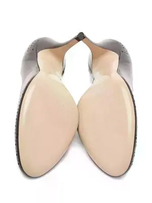 FERRAGAMO 90mm Perforated Patent-leather Pumps