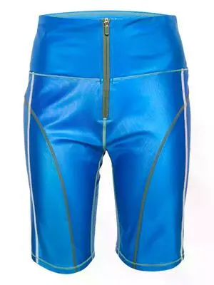 All Access Seam-shine Biker Shorts - Blue