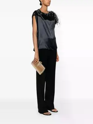 FERRAGAMO 2000s Shine Detail Clutch Bag